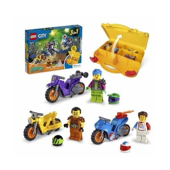 Lego | Toys | Lego City Stuntz Value Set 3 Minifigures 3 Bikes And ...